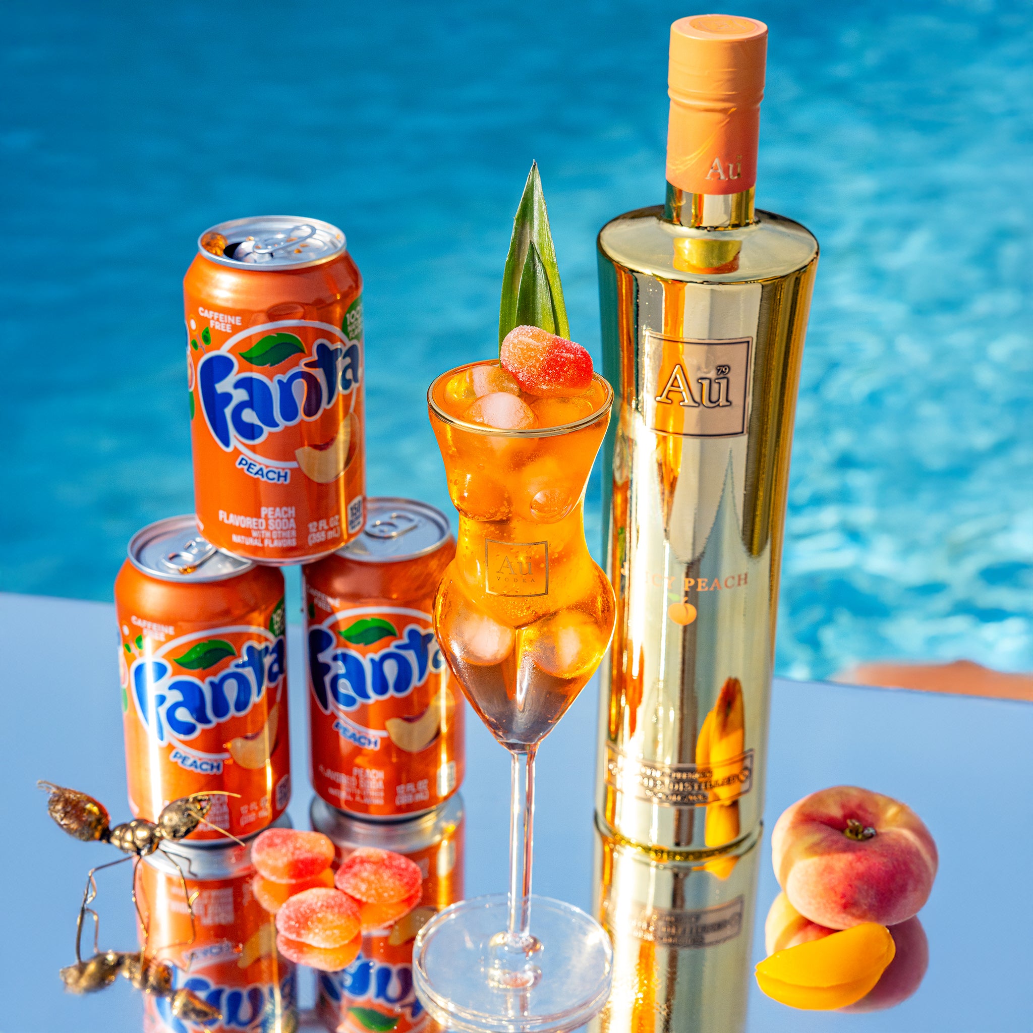 Juicy Peach & Body Glass - Au Vodka USA – Au Vodka USA